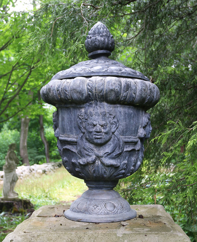 06341 Lead Urn Finials - Barbara Israel Garden Antiques